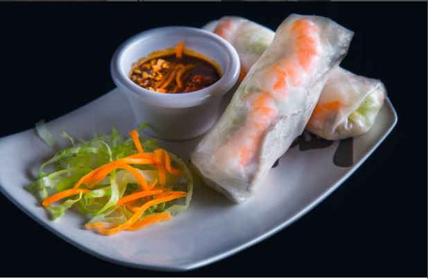 BBQ Pork Rice Paper Rolls | Basil and Mint Vietnamese Restaurant